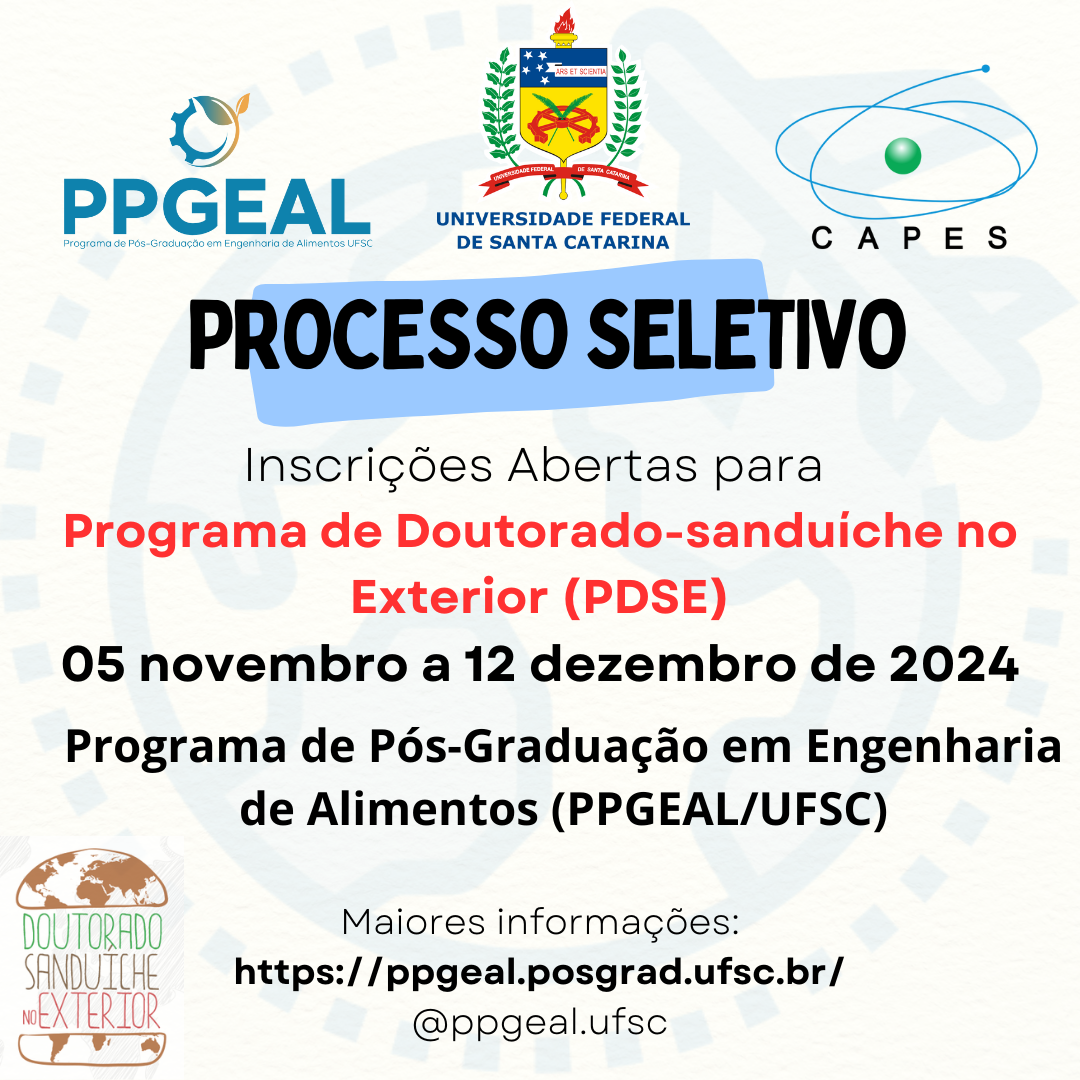 Pós-graduação em Engenharia de Alimentos